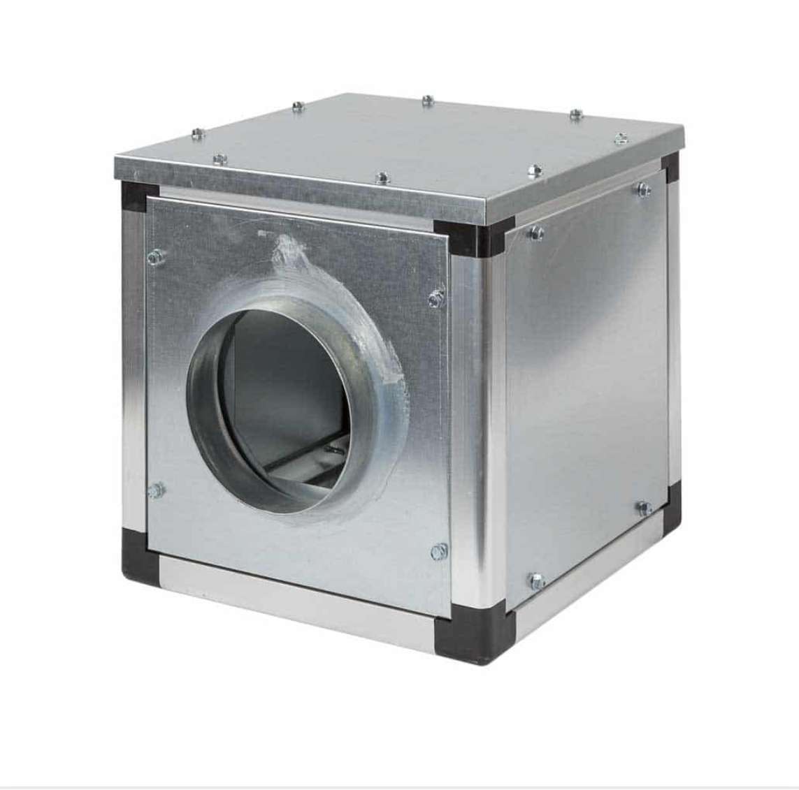 Metalen ventilatorbox geïsoleerd | Weltechniek.nl